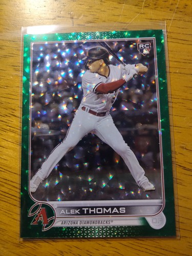Alek Thomas 2022 Topps Update Green Ice Foil RC #ed 328/499 D'Backs ...