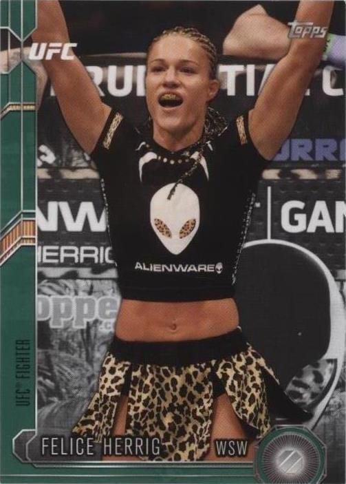 2015 Topps UFC Chronicles - Felice Herrig #262 Green /288 (RC) for sale ...
