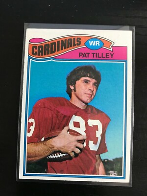 1977 Topps Cardinals Pat Tilley St. Louis Wide Receiver #412 Football ...