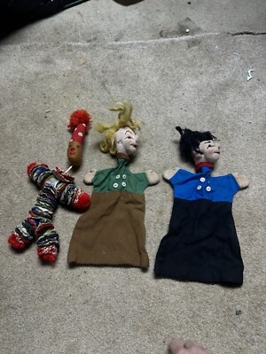 Vintage 1960s German Handmade Hand Puppets Rare ( Bundle Lot Of 3 ...