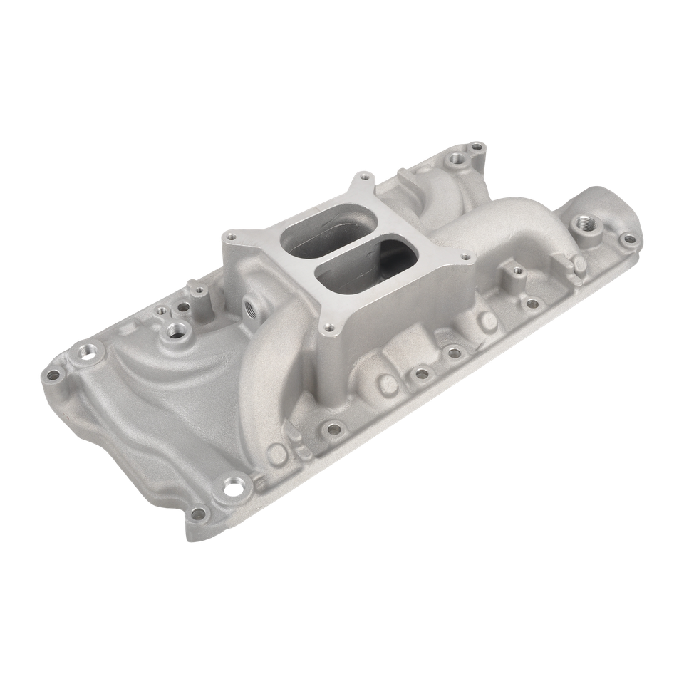 For Small Block Ford SBF 260 289 302 Dual Plane Satin Aluminum Intake ...