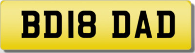BD BDI DADDY DAD FATHER PRESENT Private Cherished Registration Number ...