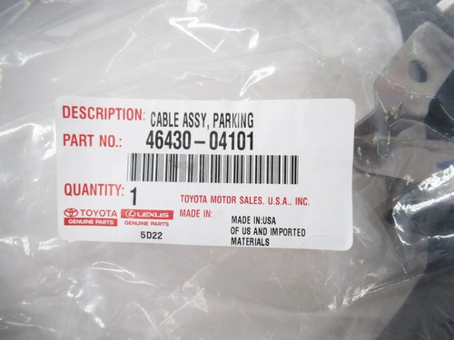 Genuine OEM Toyota 46430-04101 Rear Parking Brake Cable 2016-2021 ...
