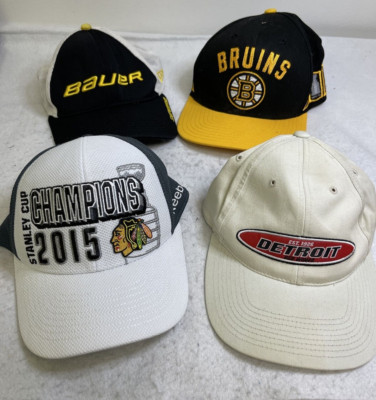 Assorted Hockey Hats NHL Bauer Mens Sports Hats LOT OF 4 | eBay