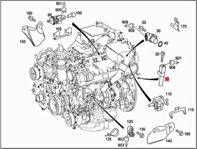 Genuine MERCEDES Position sensor 0031532828 | eBay