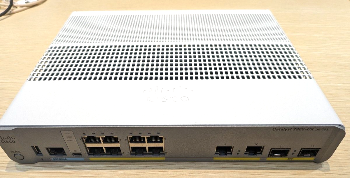 Cisco Catalyst 2960-CX Series WS-C2960CX-8PC-L Compact Switch 8-Port ...