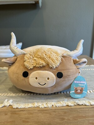 Squishmallow Stackables: “Calton” the Highland Cow Plush! | eBay