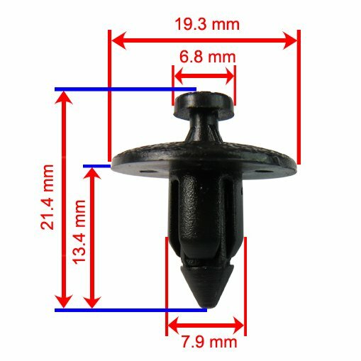 80 Pcs Trim Panel Bumper Fascias Fastener Rivet Retainer Clips For ...