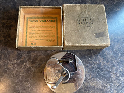 Vintage Rhodes Kriss Kross Stropper Razor Blade Sharpener W/ Box 1927 ...
