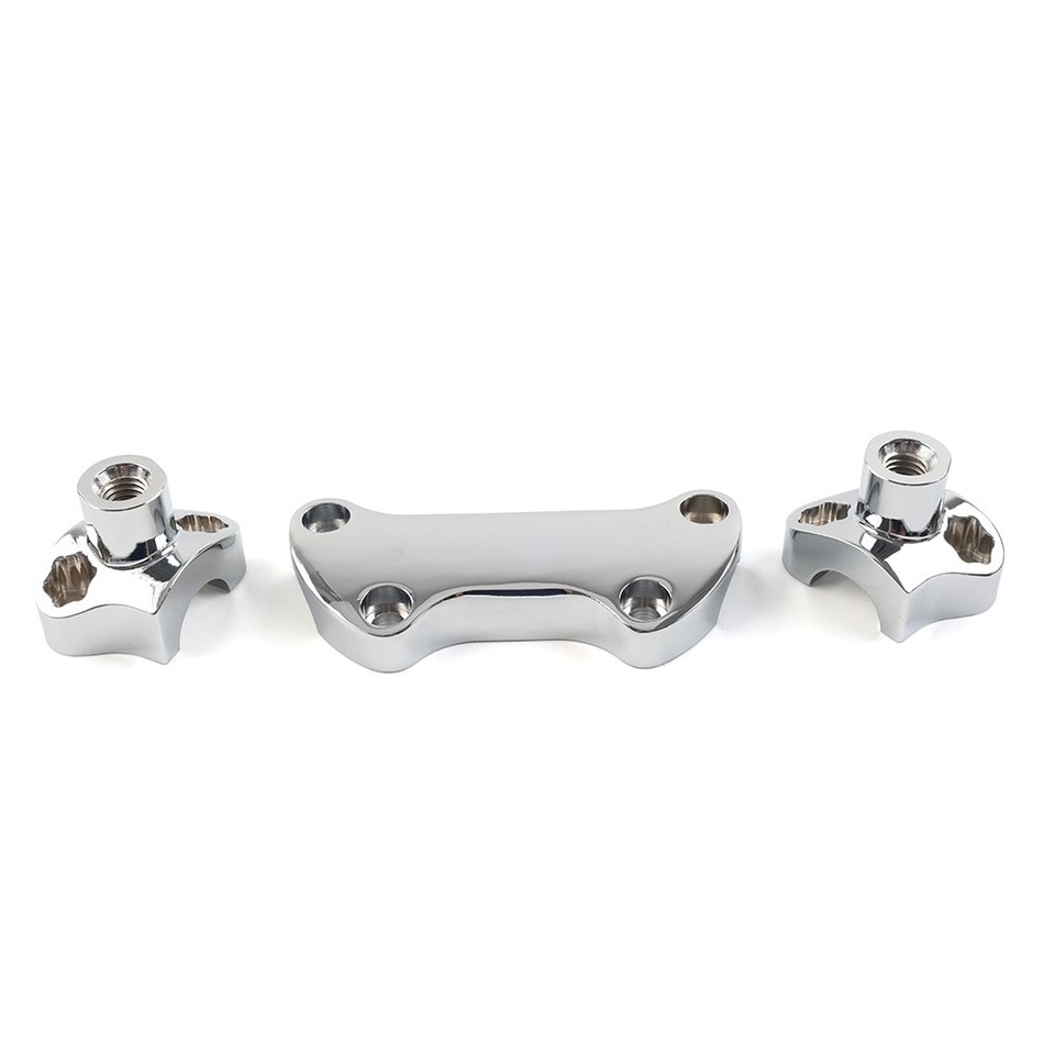 1.7 Handlebar Risers Top Clamp For Harley Dyna Softail Street Bob ...