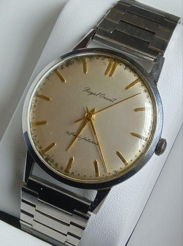 Royal Orient Hand Winding Watch 19 Jewels Vintage Silver Dial Japan ...