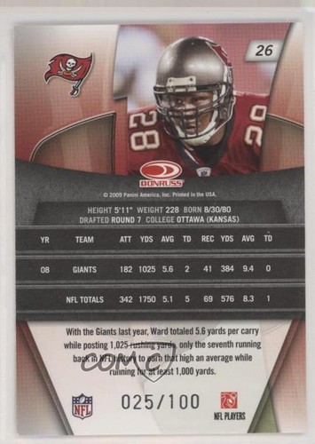 2009 Donruss Gridiron Gear Gold X's /100 Derrick Ward #26 | eBay