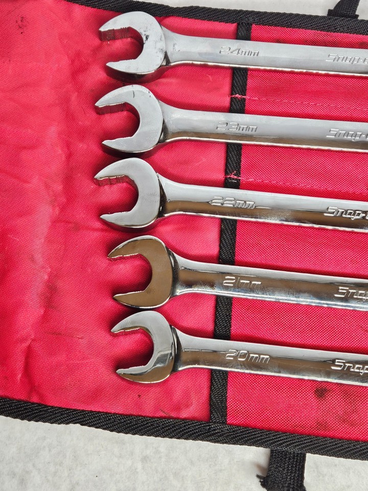 Snap-On 5 Pc 12 Pt Metric Flank Drive Plus Combination Wrench Set SOEXM705 24-20 | eBay