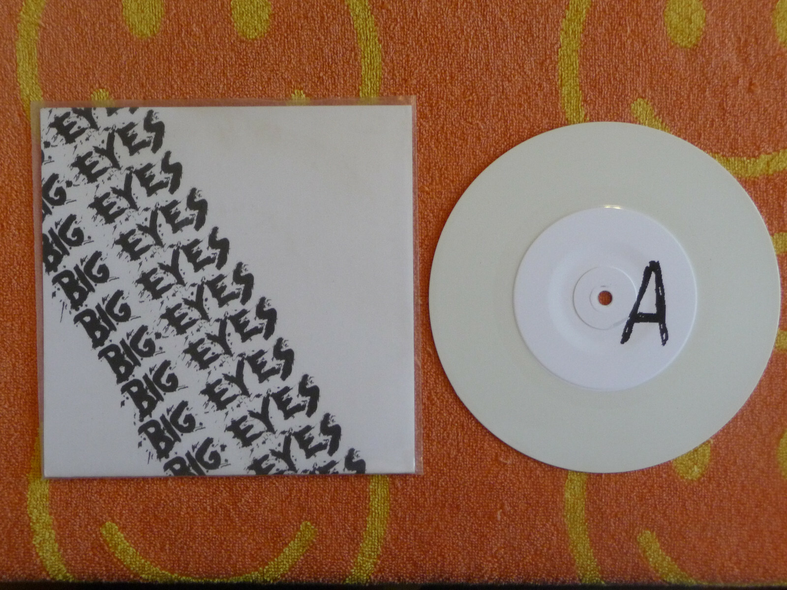 BIG EYES Demo 7" EP WHITE VINYL w/ PICTURE SLEEVE Evil Weevil 2010 ...