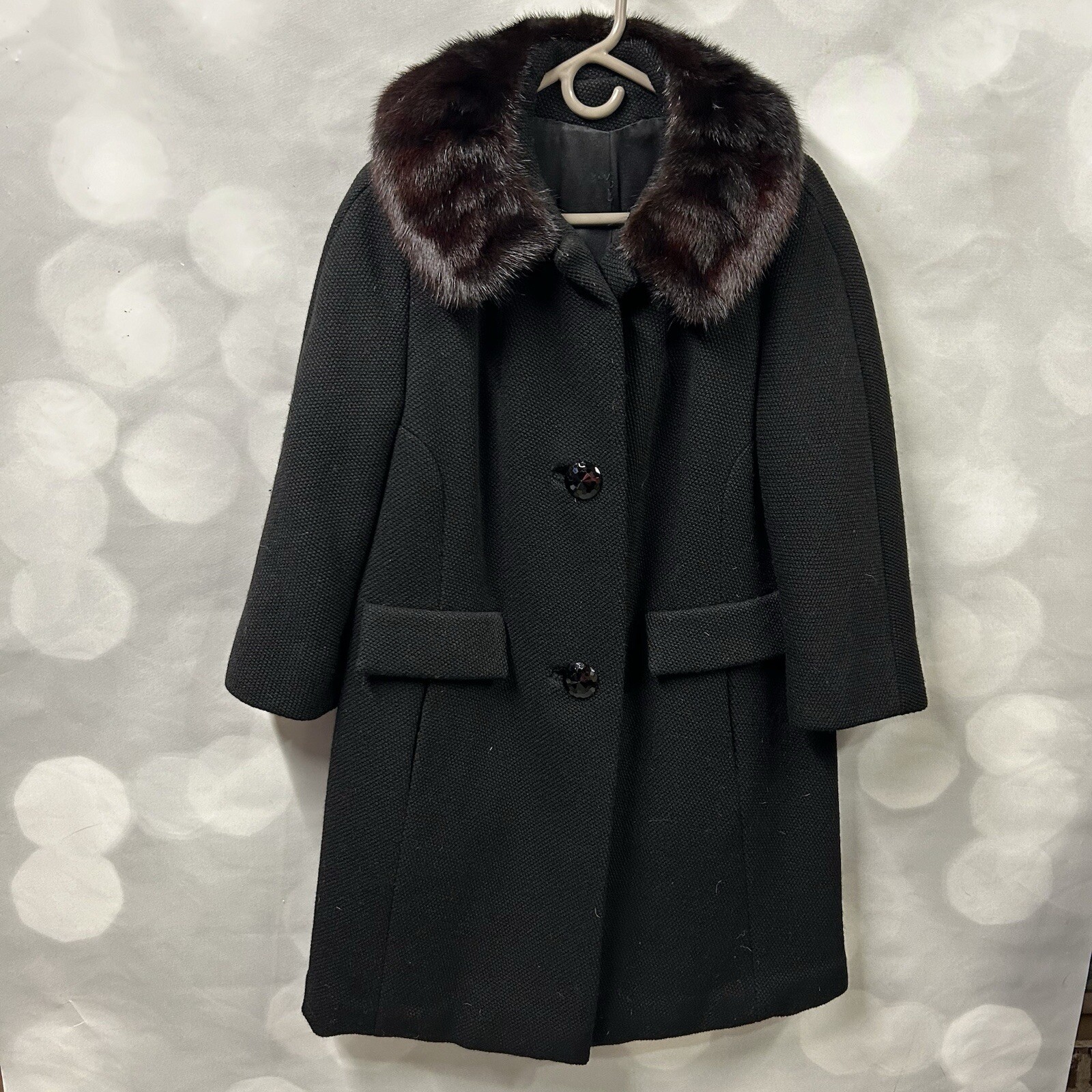 Taylored By Brittany Faix Fur Coat Black Vintage - Gem