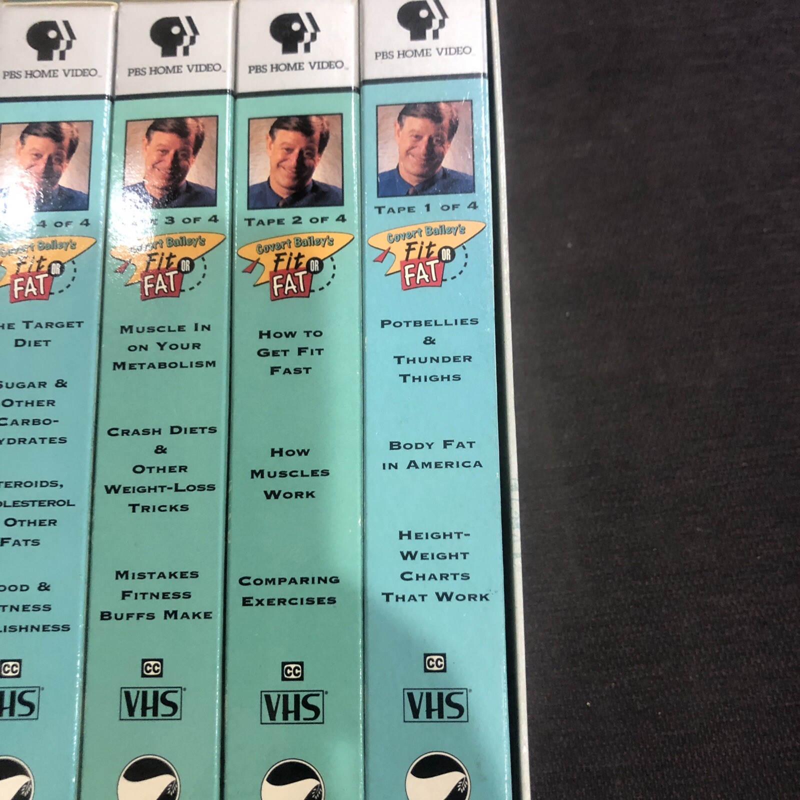 Beyond Fit or Fat - The Covert Bailey Video Collection (VHS, 1993, 4 ...