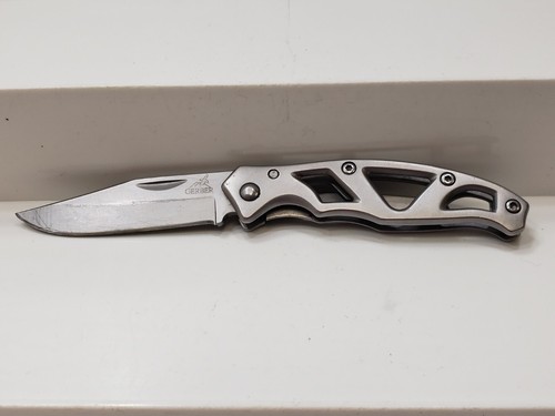 Gerber Mini Paraframe Pocket Knife Stainless Steel 4660321A Everyday ...