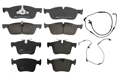 For Range Rover Evoque Front & Rear Brake Pad Set OEM w/ Sensor 16-19 ...