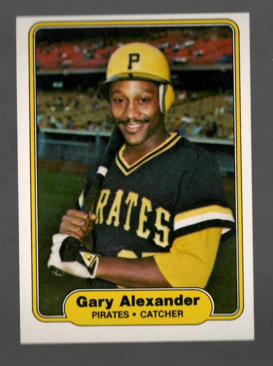 1982 Fleer Gary Alexander Pittsburgh Pirates #475 Near Mint or Better ...