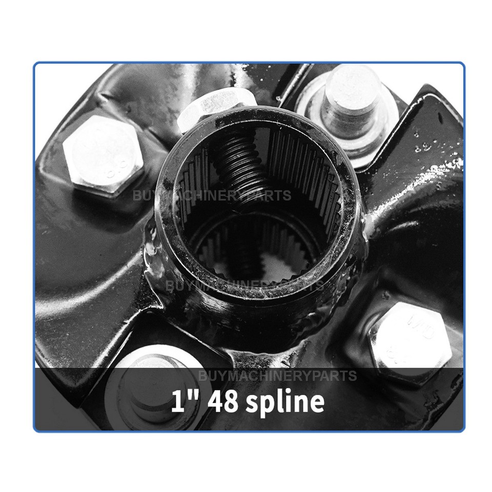 Steering Rag Joint 3/4" 30 Spline x 1" 48 Spline Box Coupling Assy ...