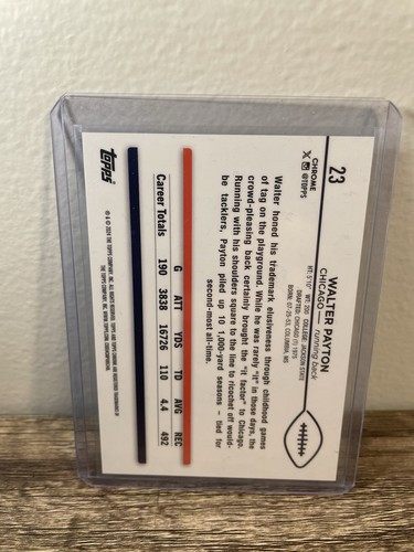 2024 Topps Chrome Football Walter Payton Frozen Fractor -1/0 | eBay