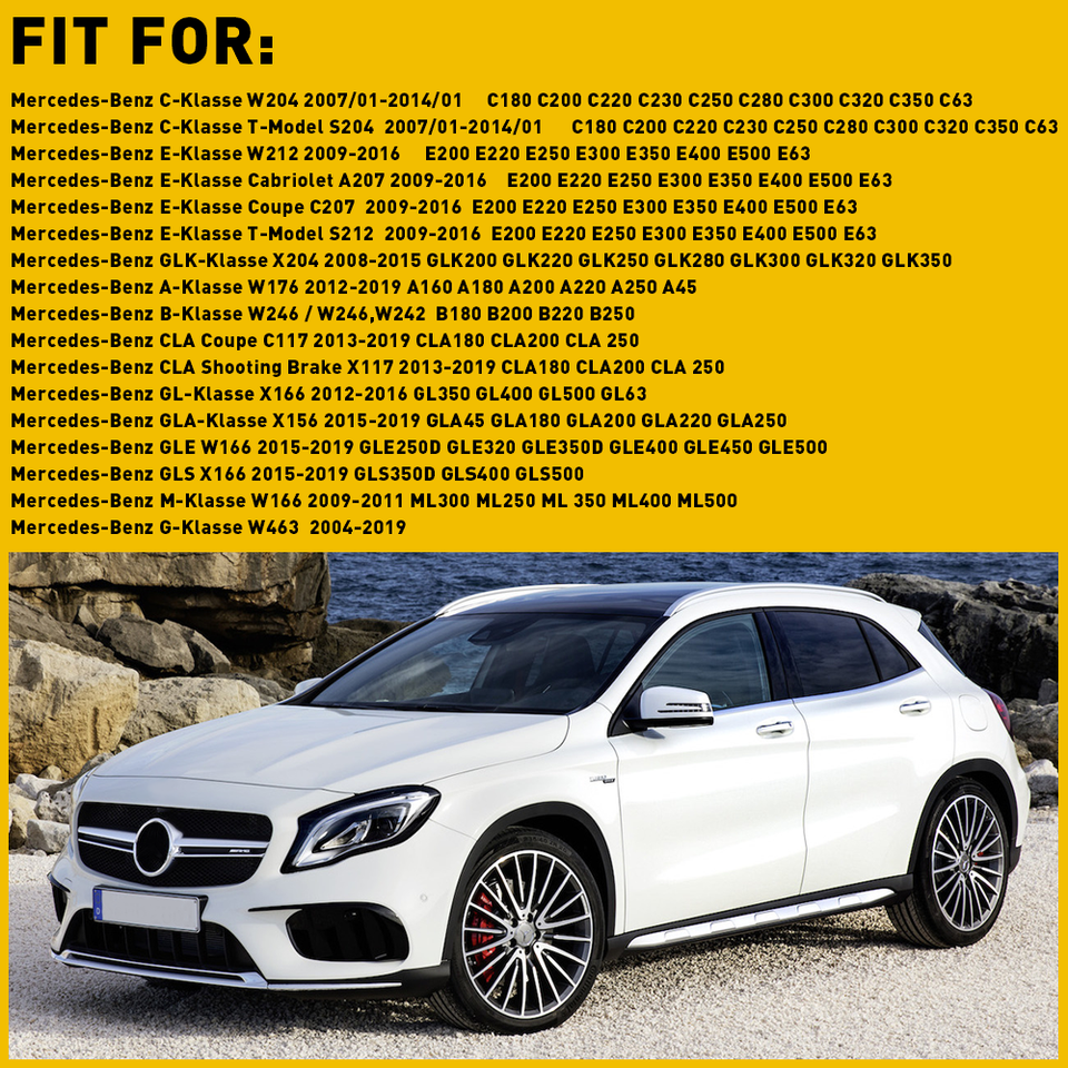 4x Car Door Window Switch Repair Button Cap For Mercedes CLA W204 W212 ...