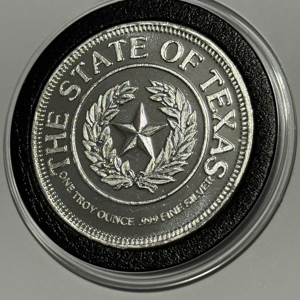 1986 Texas Alamo Collector Rare Coin 1 Troy Oz .999 Fine Silver Rare ...