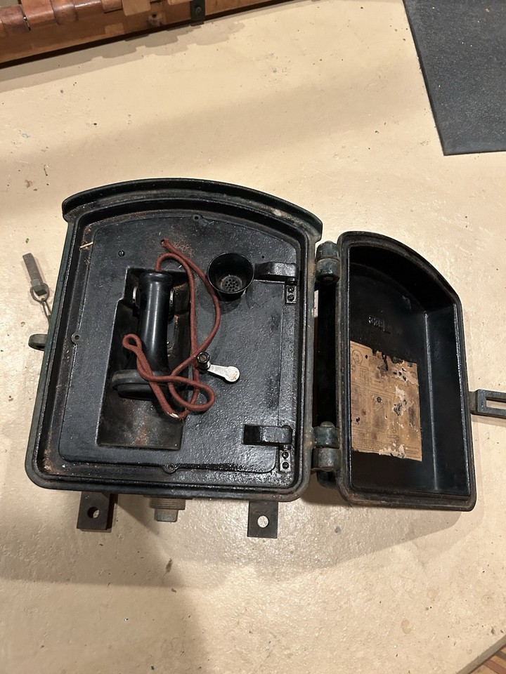 RARE - Western Electric Cast Iron Explosion Proof Antique Vintage Phone ...