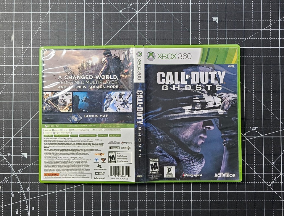 Xbox 360 Call Of Duty Ghost Custom Case - NO Game No Manual | eBay