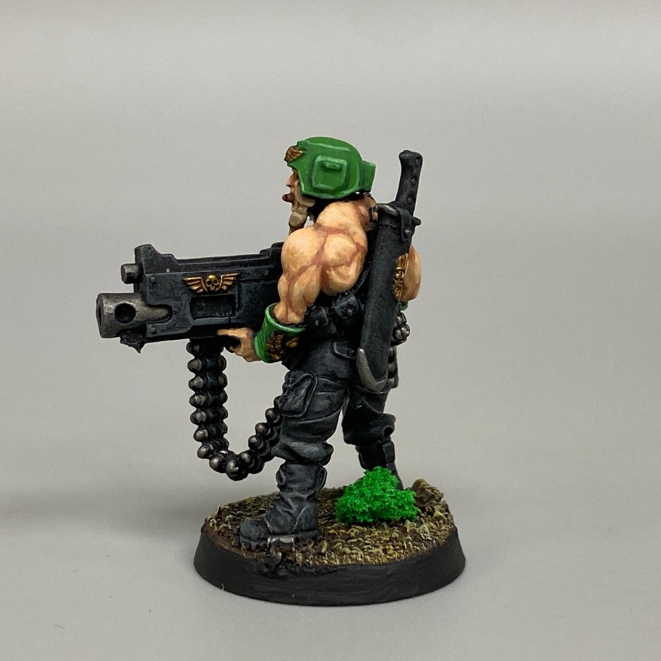 CONVERTED SERGEANT HARKER WARHAMMER 40K ASTRA MILITARUM IMPERIAL GUARD ...