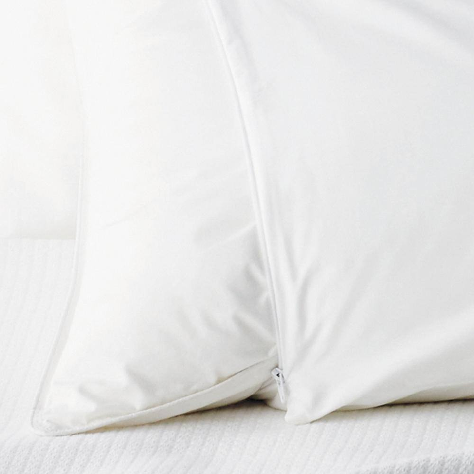 White Cotton Standard Pillow Protector | eBay