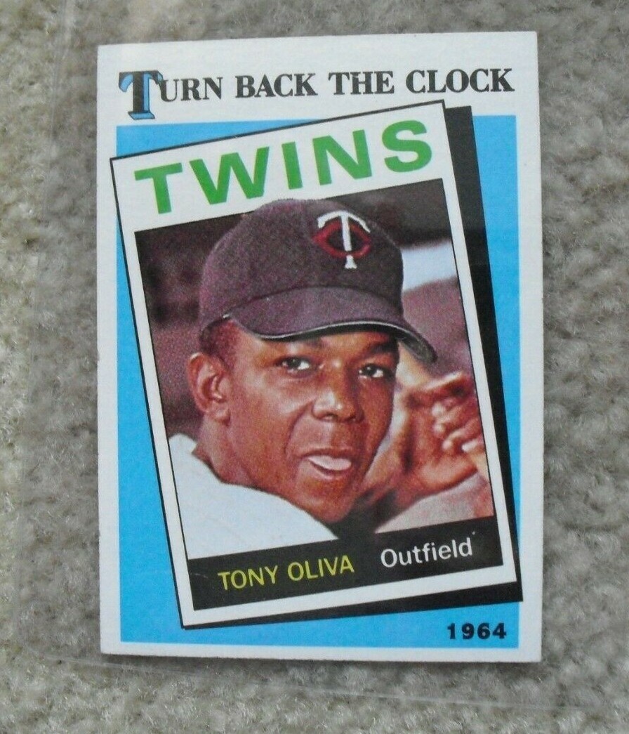 RARE 1989 Topps Tony Oliva TBC Error Card 665 No Copyright Line | eBay
