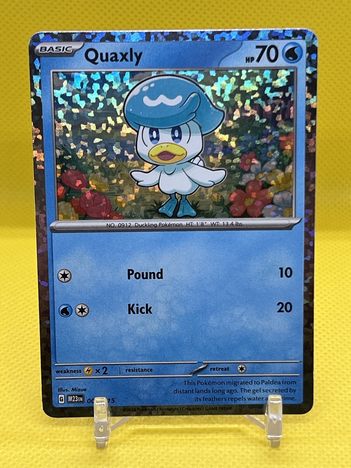 Quaxly 003/015 M23 McDonald’s Match Battle Holo Rare Promo Pokémon TCG ...