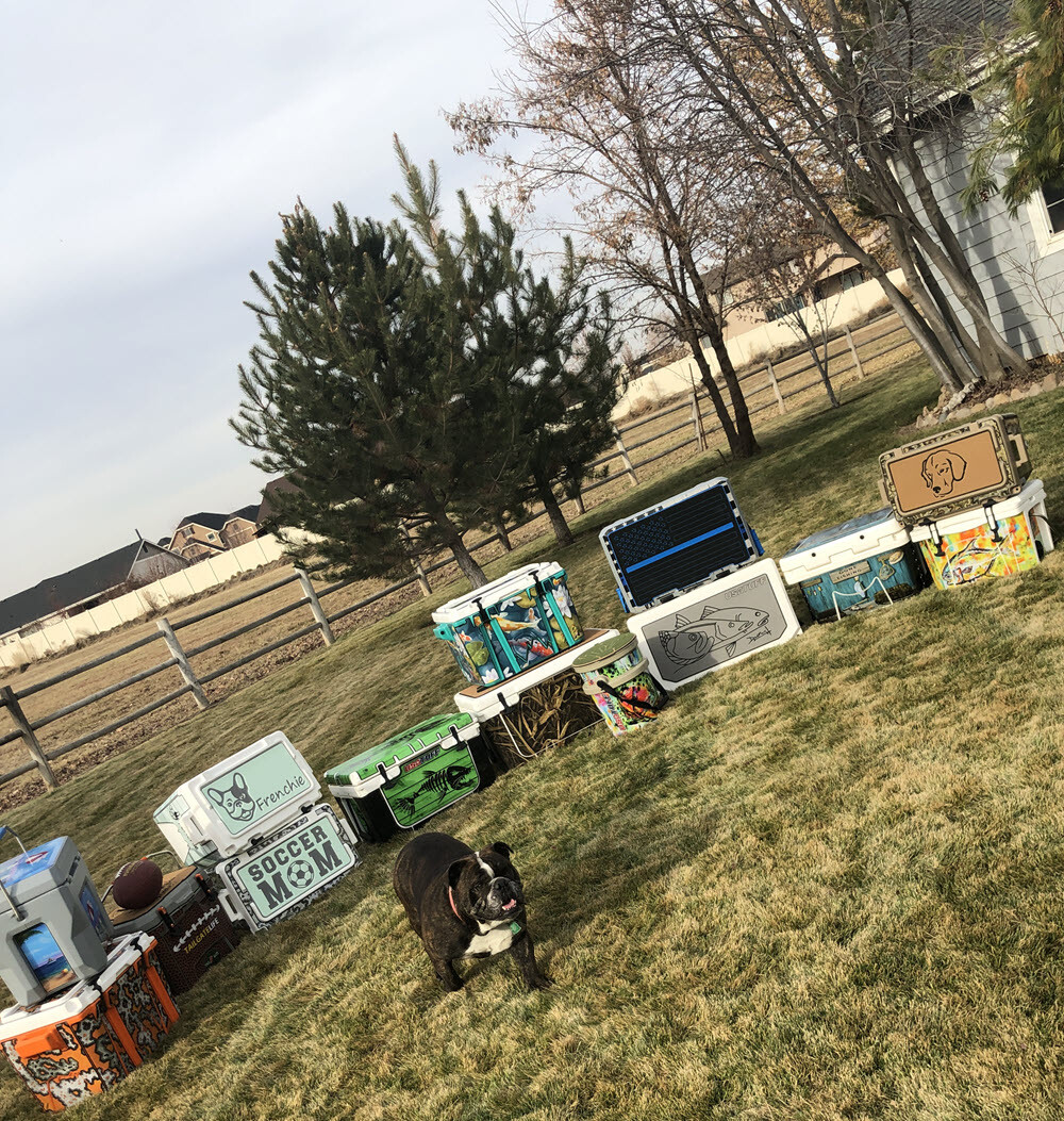 Vinyl Cooler Wrap fits Ozark Trail 45qt Wheeled | Decal Skin FULL ...