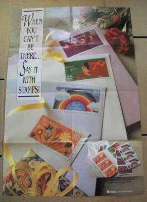 1990 Postal Service USPS poster 675 for Special Occasion stamps 24 x 36 ...