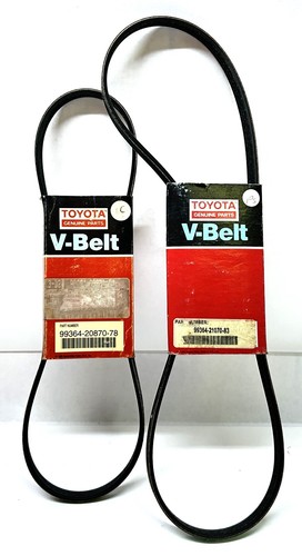 2 each NOS Genuine OEM TOYOTA BELTS 99364-21070-83 & 99364-20870-78 ...