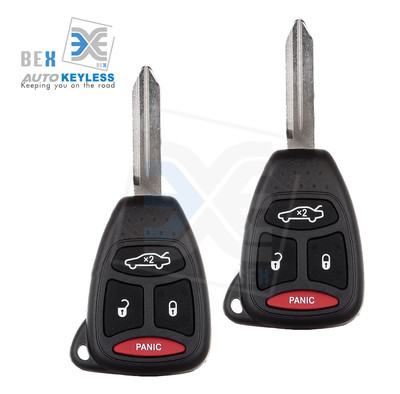 2Uncut Remote Head Key Fob Keyless Entry Transmitter 2006-07 Jeep Grand ...