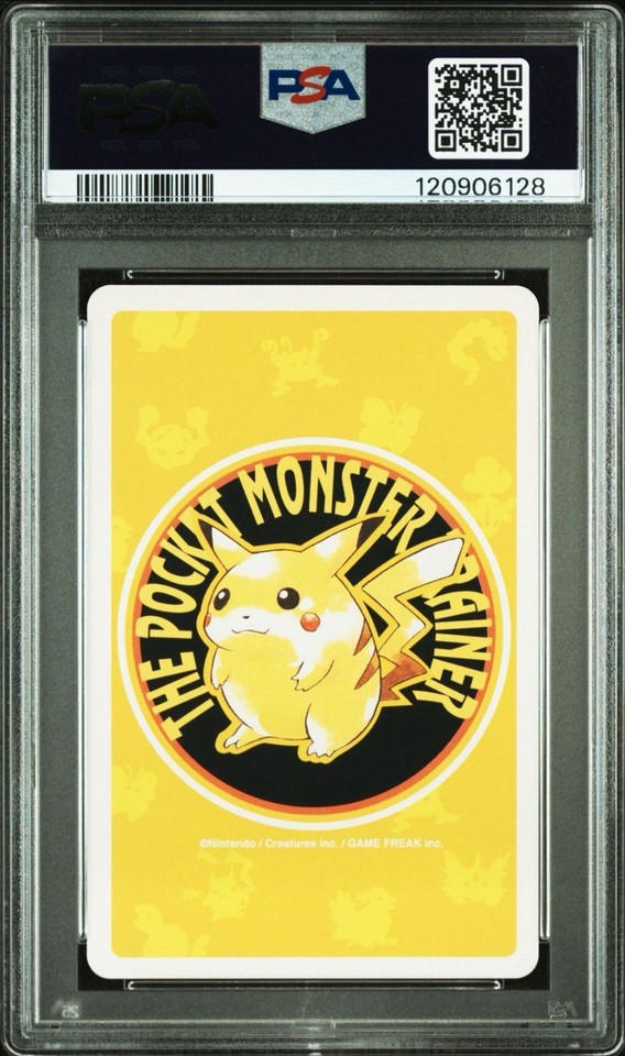 1998 POKEMON YELLOW VERSION PLAYING CARDS 4 OF CLUBS #006 CHARIZARD PSA ...