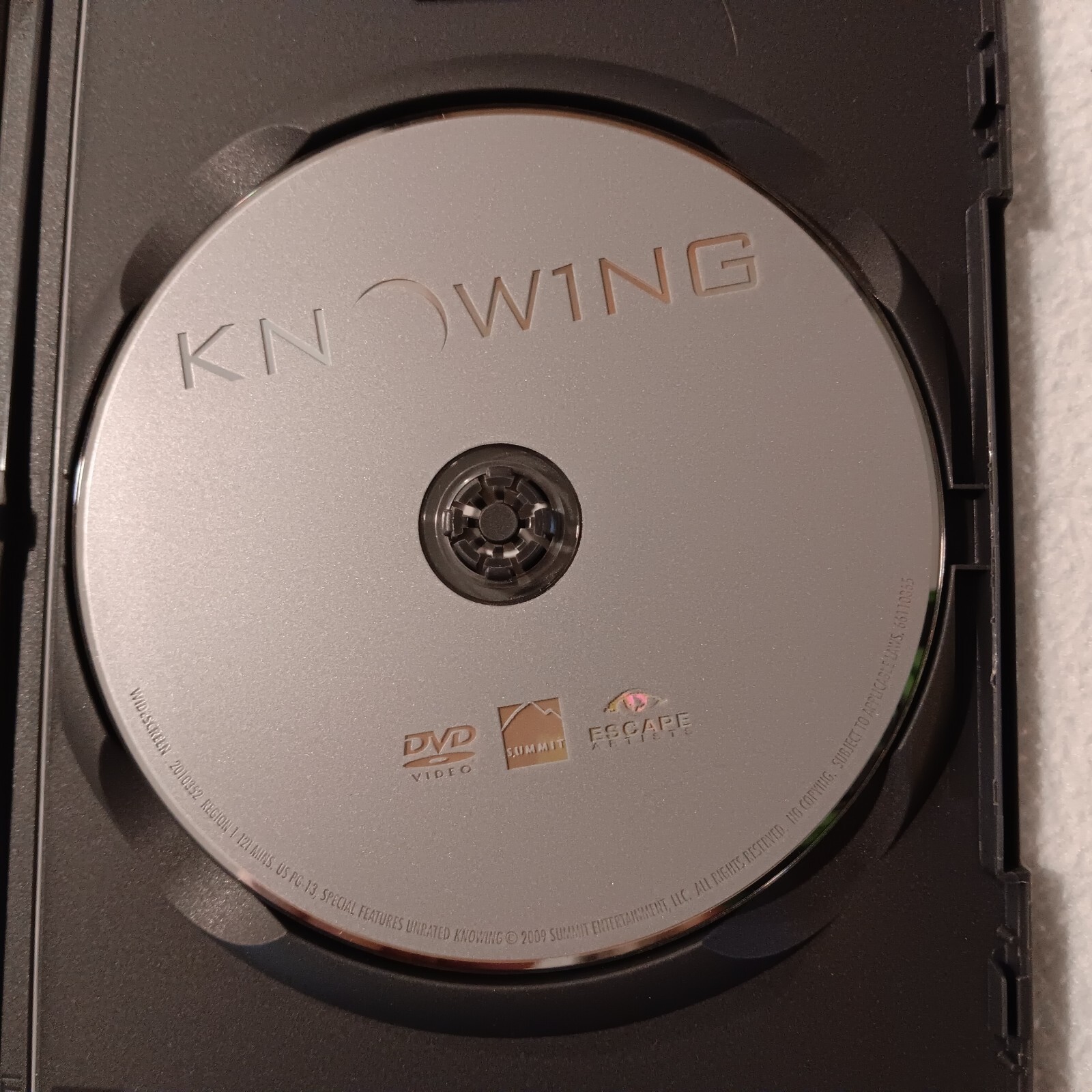 Knowing (DVD, 2009) Widescreen Edition Nicolas Cage Rose Byrne ...