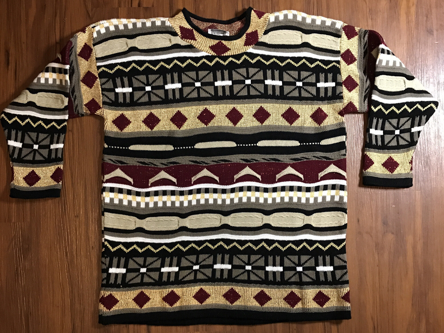 Women’s Arielle 1980’s Multicolored Coogi Pattern Rar… - Gem