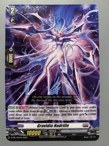 CARDFIGHT VANGUARD GRAVIDIA HADRILLE (BRANDT GATE GRADE 2) D-PR/161EN ...