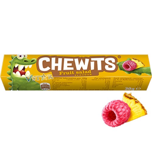 Chewits Cherry Cola Strawberry Blackcurrant Blue raspberry Fruit ...