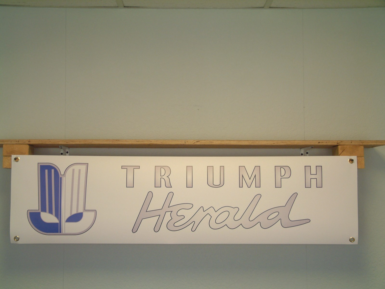 Triumph Herald BANNER Classic Car workshop garage Wall Display | eBay