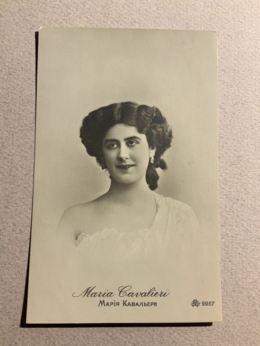 Maria Cavalieri Opera Singer Russian Postcard #9957 | eBay