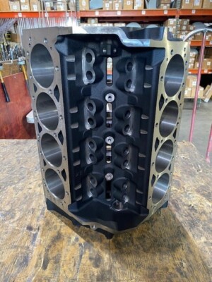 Engine Block, 350 Chevy Small Block, Germany Cast Iron, 4-Bolt 350 ...