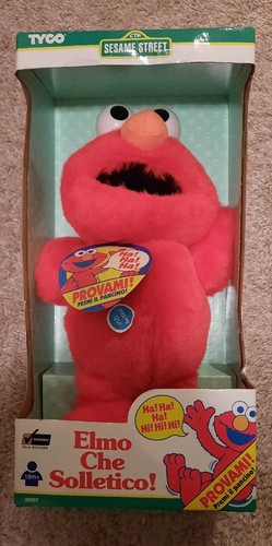 Elmo (Italian Speaking Version) - Talks And Still In The Box | eBay