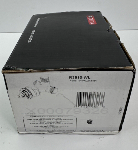 Delta R3510-WL Single Handle Wall Mounted Bathroom Faucet Rough-In ...