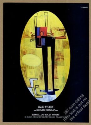 1986 David Storey painting NYC gallery vintage print ad | eBay