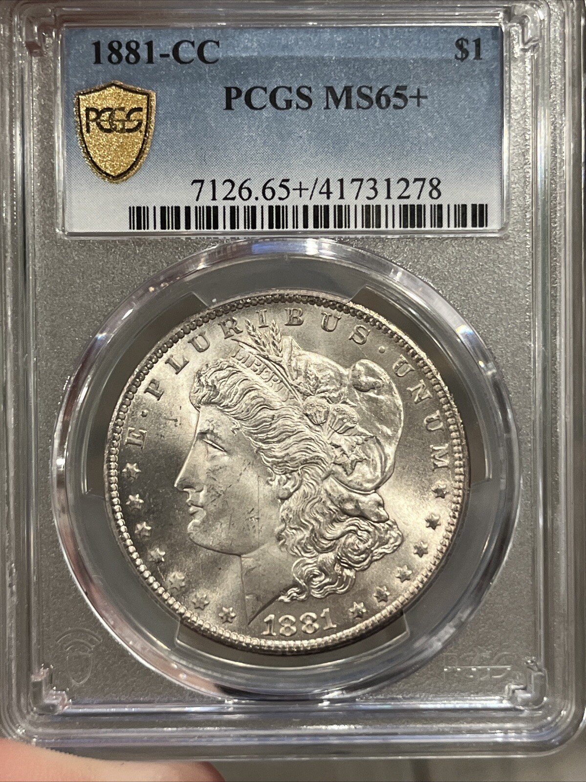 1881 CC Morgan Silver Dollar PCGS MS65+ GEM GRADE KEY DATE | eBay