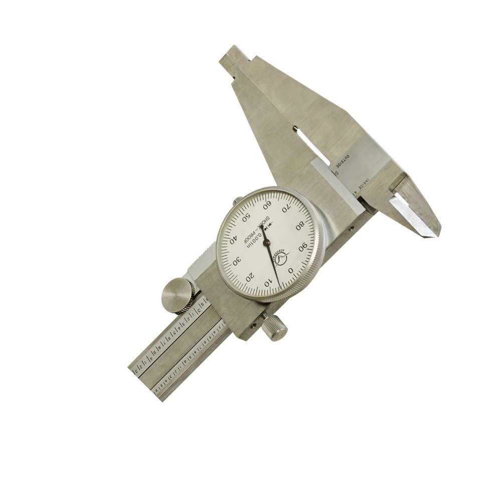 8 Inch Hardened Stainless Steel Vernier Caliper Upper Jaw .001 Inch ...